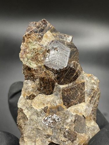 Colorado Garnet Crystal With Quartz | eBay