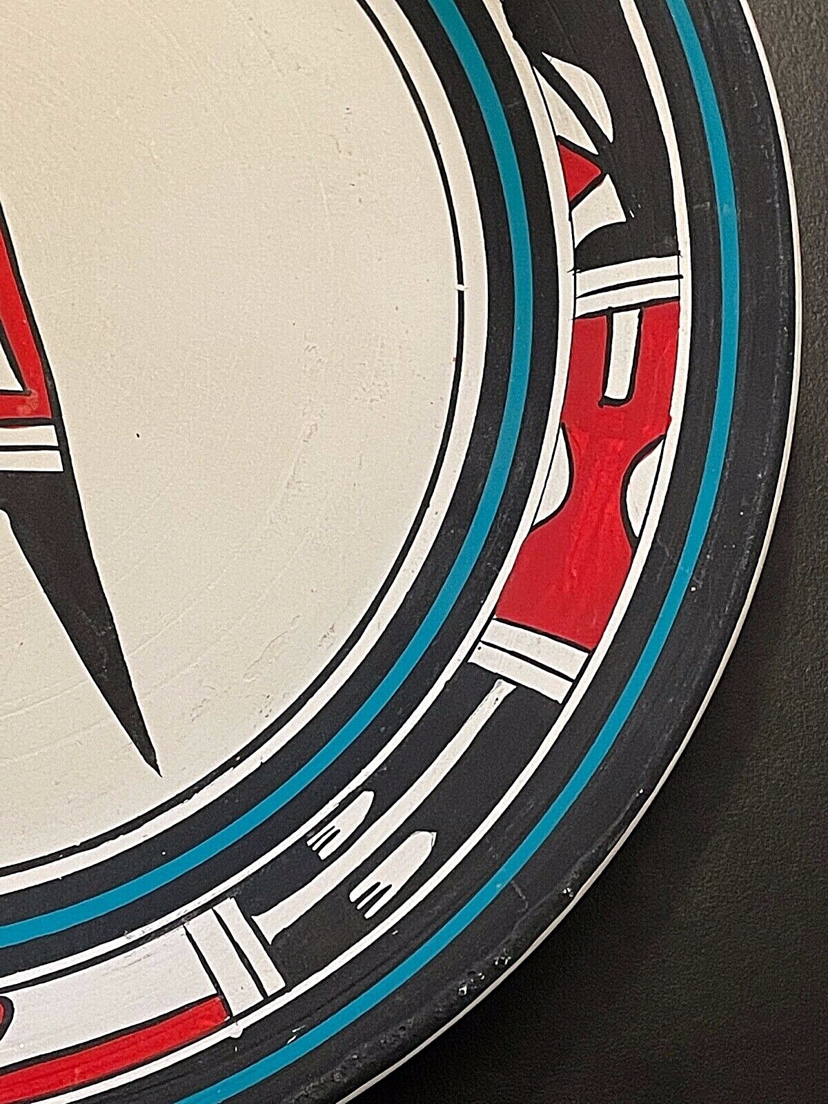 Handmade Hand Painted Native American Deco Pottery Pueblo Plate Signed ...