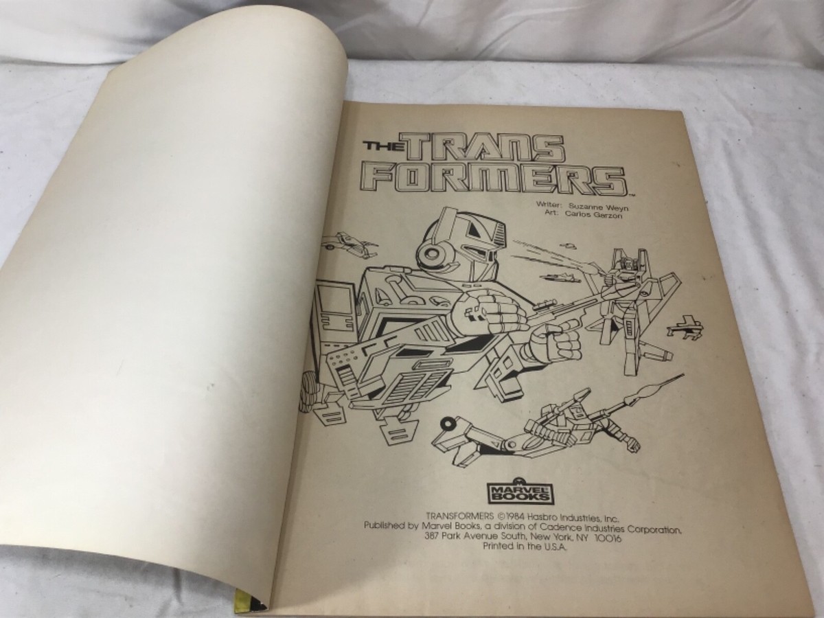 G1 Transformers Coloring Book Pages Transformers COLORING BOOK 1985