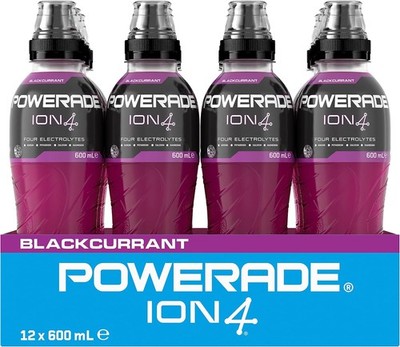 Powerade ION4 Blackcurrant Sports Drink Multipack Sipper Cap Bottles 12 ...