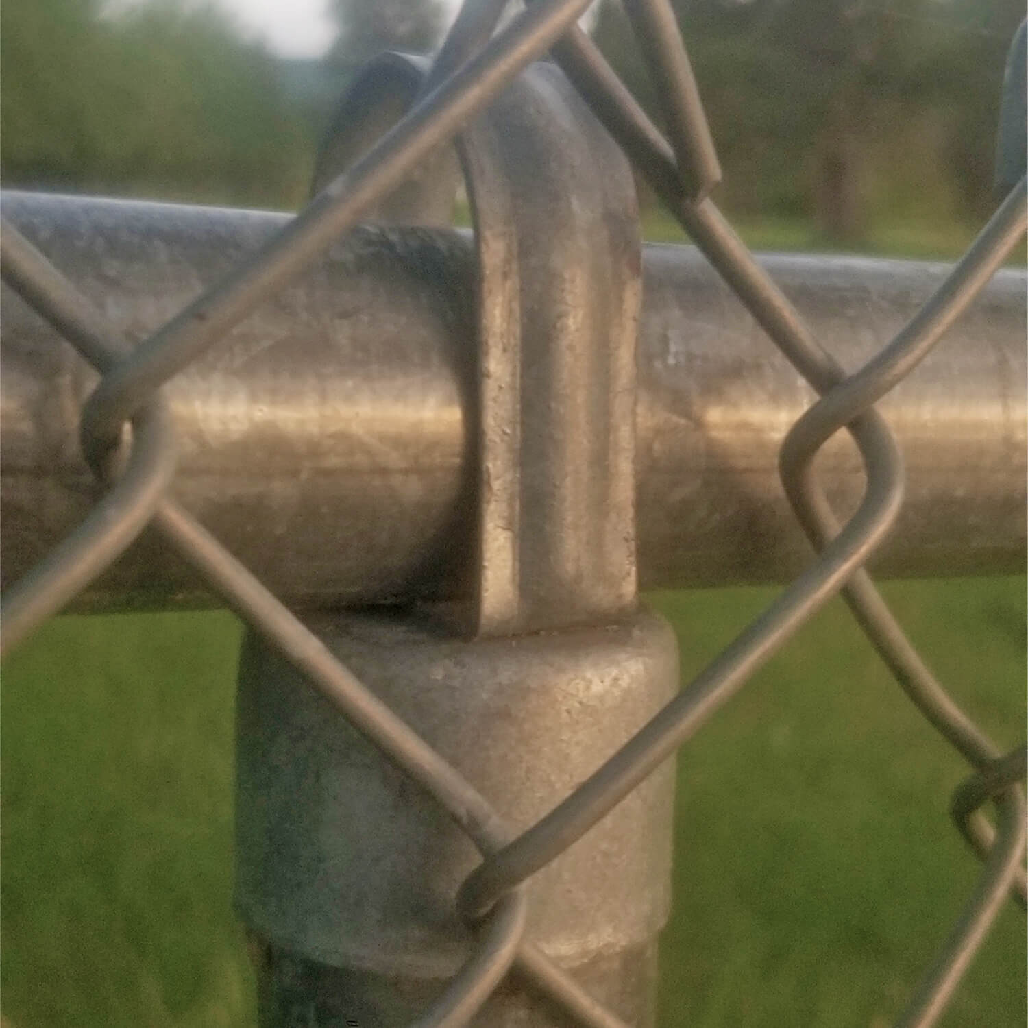 Pressed Steel Chain Link Fence Loop Cap Eye Top | eBay