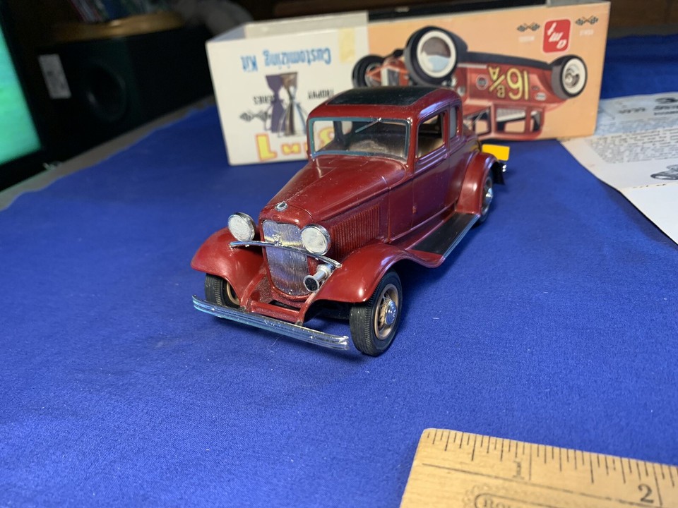 Vintage 1950's Model Kit AMT 1932 Ford V8 Deuce Nice Build 3 in one Kit ...