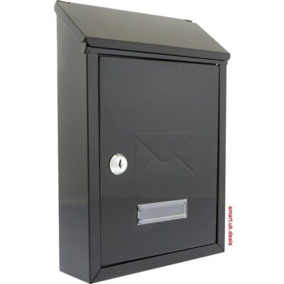 Top Loaded Compact Post Box Mailbox Letter Front Door Wall Mounted Name ...