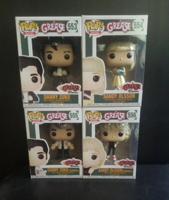 Grease 40th anniversary Funko Pop Complete Set. Danny Zuko & Sandy ...