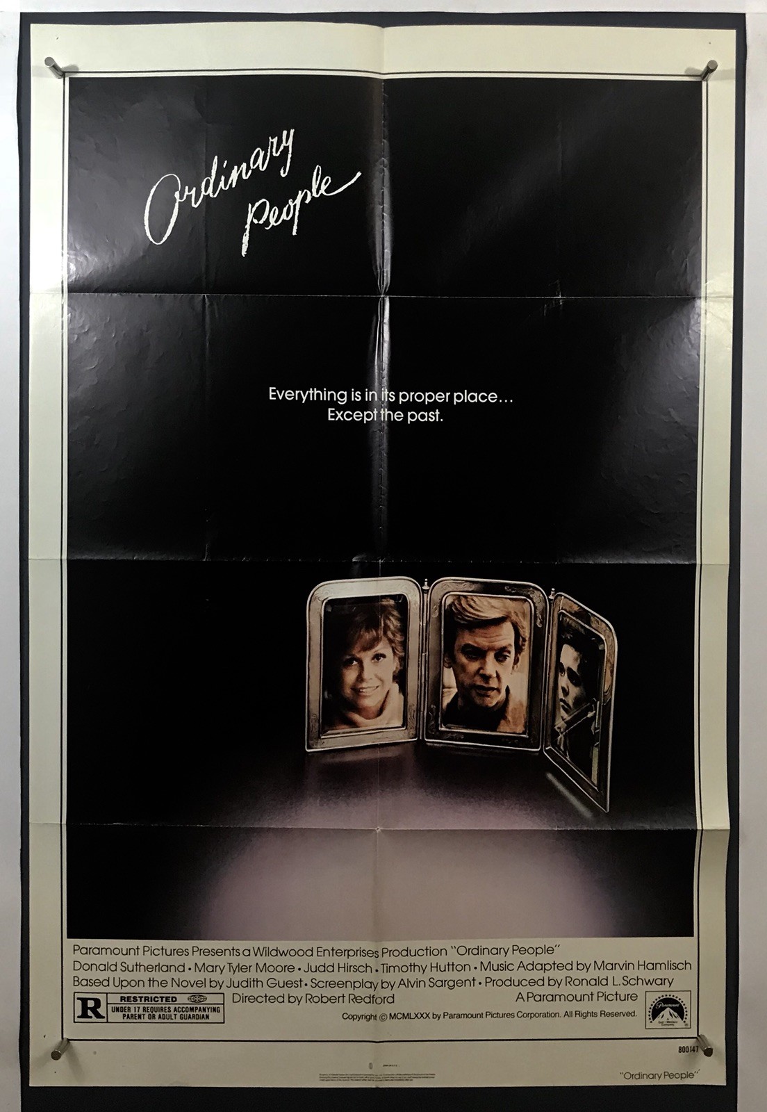 ORDINARY PEOPLE Movie Poster (VeryGood+) One Sheet 1980 Donald ...