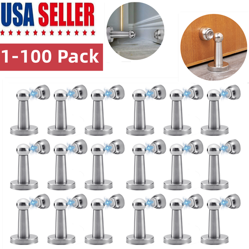 Lot Magnetic Door Stop Stopper Holder Catch Fitting Screws Home Office ...