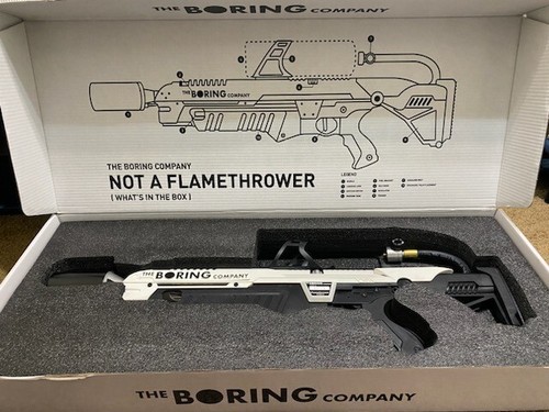 Not A Flamethrower & Extinguisher - SN 00779- SPACE X - BORING COMPANY ...