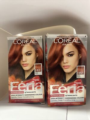 (2)Loreal Feria Permanent Hair Color *#R68 Ruby Rush* | eBay