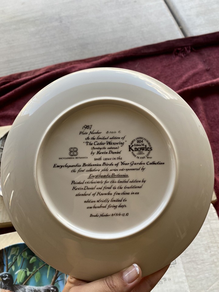 Edwin M. Knowles Kevin Daniels Birds of Your Garden Decorative Plates ...