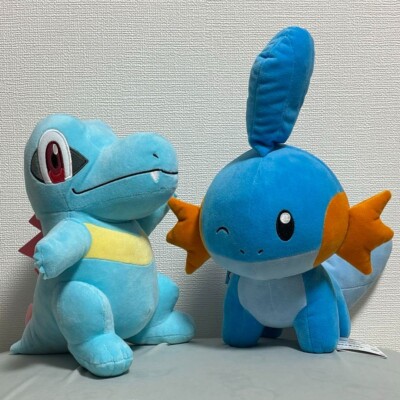 Pokemon Mofugutto Hello Partner stuffed animal Plush toy set Totodile ...