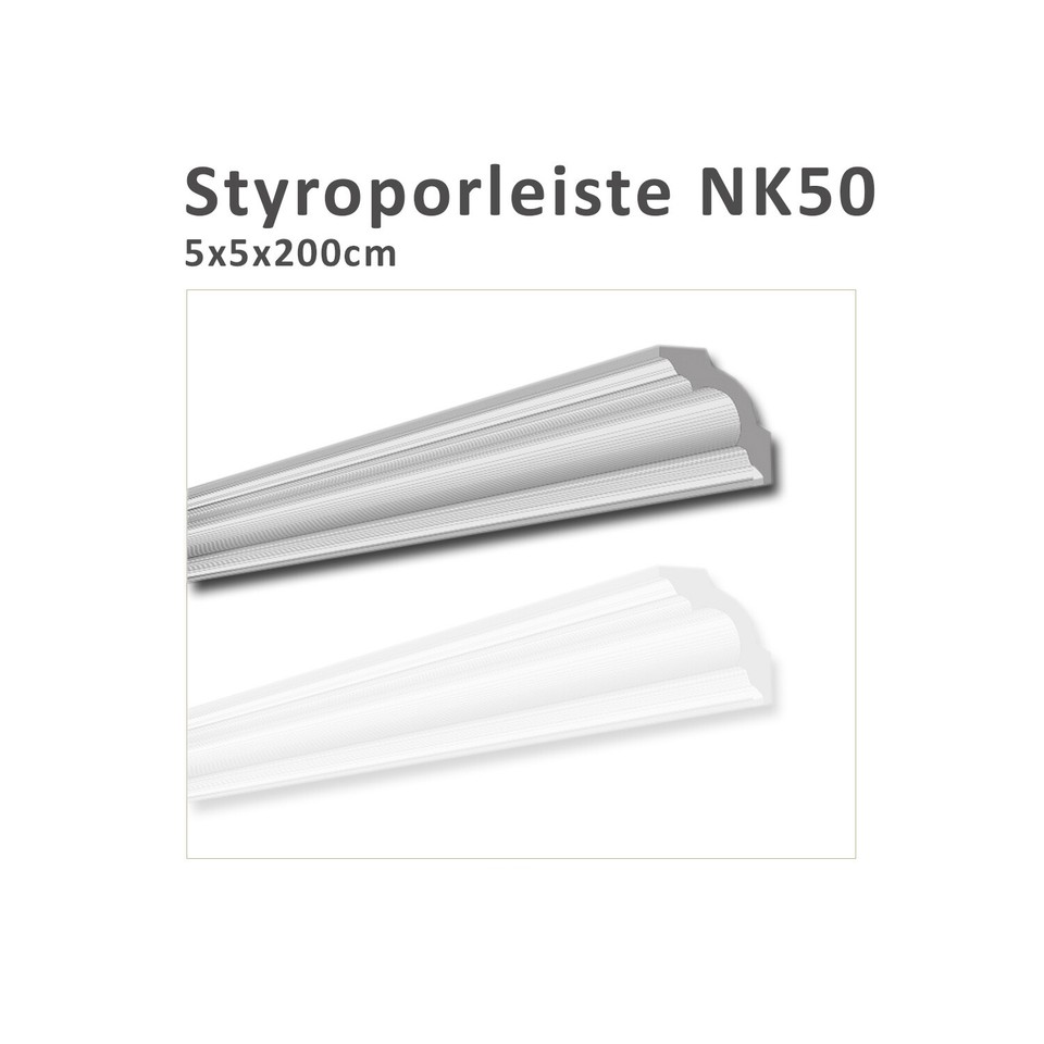 20 Meter Stuckleisten Zierprofile Styroporleisten Deckenleisten ...