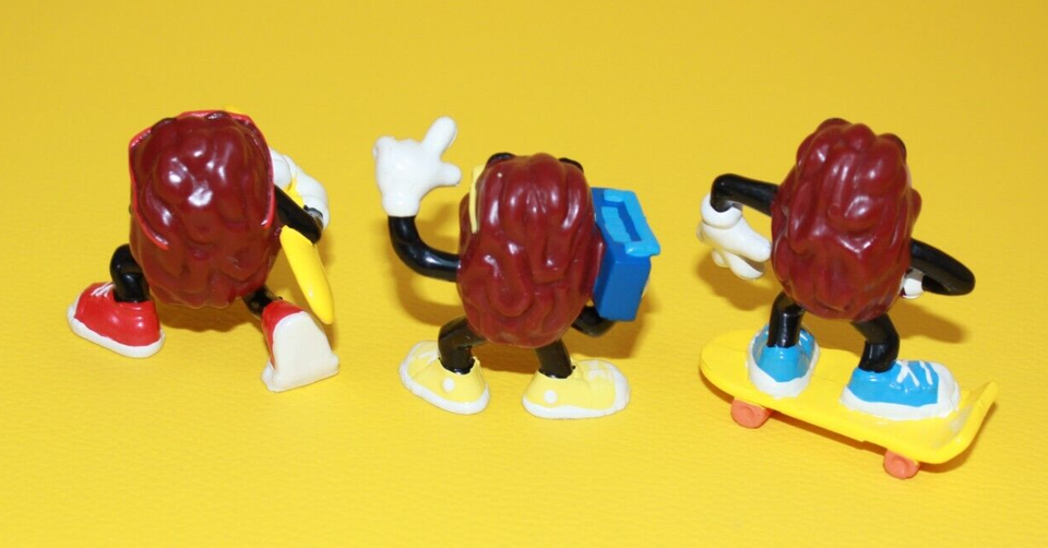 VTG California Raisins PVC Figures 1980s Applause Set of 3 Funky Retro ...