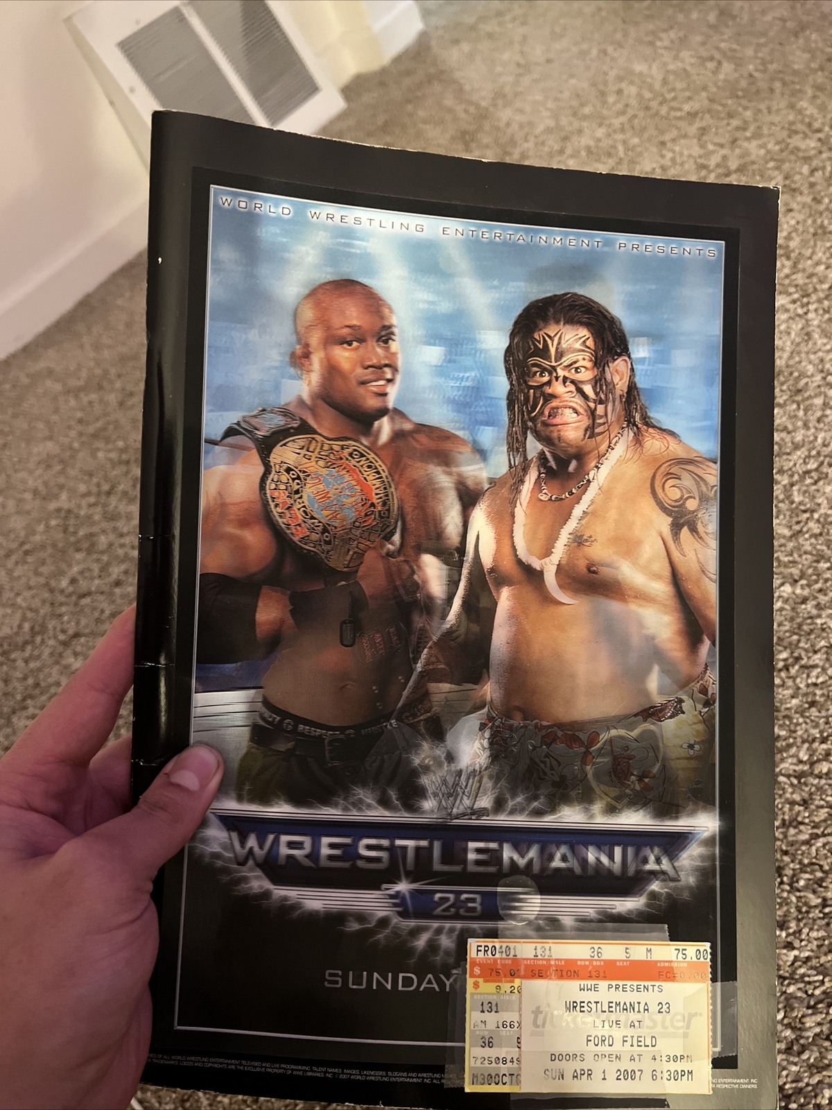 Wrestlemania 23 April 1, 2007 Ticket, Program And Hardcover DVD Set | eBay