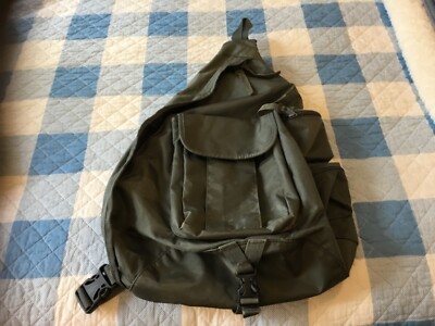 GAP Sling Bag Backpack Crossbody Nylon Tactical Grayish Green & Black ...