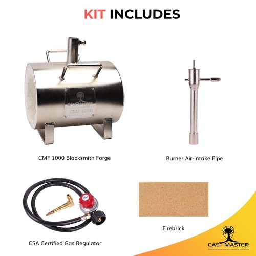 Cast Master Elite CMF-1000 Single Burner Blacksmith Forge Professional ...