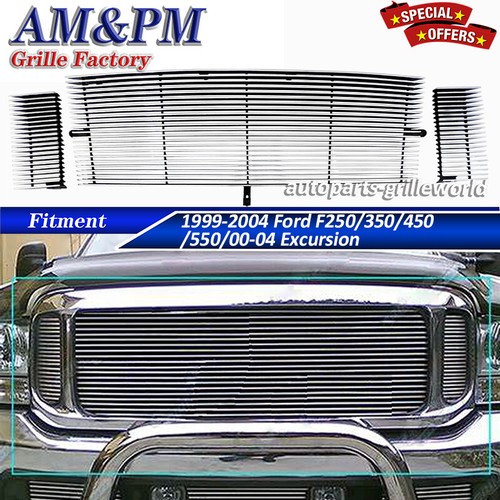 Fits 1999-2004 Ford F250/350/450/550/00-04 Excursion BIllet Grille ...