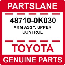 48710-0k070 Toyota Genuine Part Arm ASSY UPR CONTRO 487100K070 for sale ...