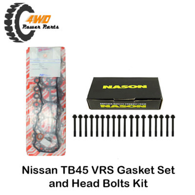 VRS Gasket Set and Head Bolts for Nissan Patrol Y61 TB45 Engine 6 Cyl ...