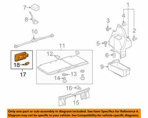 81330-05021 Toyota Lamp assy, room, no.2 8133005021, New Genuine OEM ...