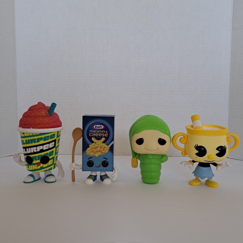 Funko Pop Lot #13 Glow Worm #92 Cherry Slurpee #99 Kraft Macaroni ...