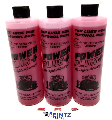 Power Plus Lubricants 3 PACK Fuel Additive Alcohol Top Lube Cherry ...