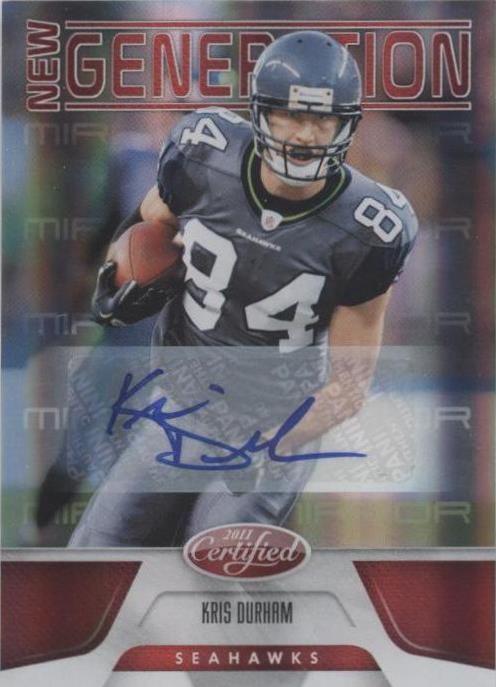 2011 Panini Certified - New Generation Kris Durham #203 Mirror Red /250 ...