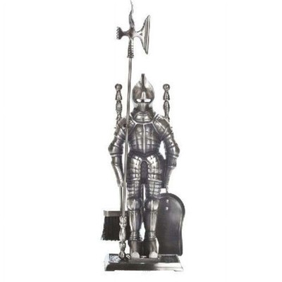 Dagan 7500 Knight Fireplace Tool Set Pewter - 5 Piece | eBay