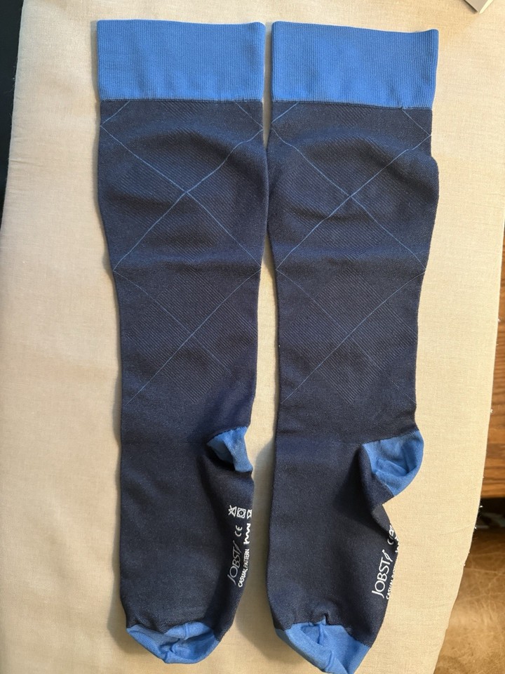 Jobst Medical Compression Stockings Casual Pattern Ocean blue 15-20 ...