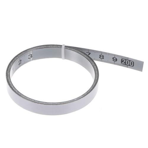 Adhesive Back Tape Measure 200cm Left to Right Read Steel Sticky Ruler ...