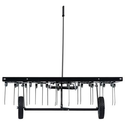 Tow Behind Lawn Scarifier for Ride on Mower Grass Moss Dethatcher Rake ...