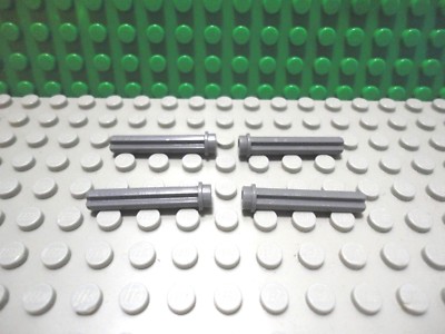 Lego 4 Dark Bluish Gray technic axle 4L or 1 inch length with stop | eBay