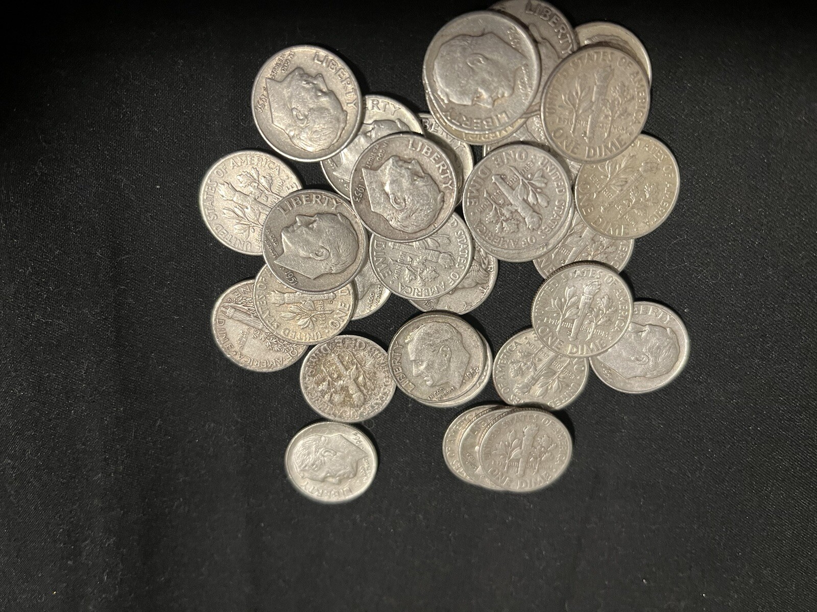 $3.10 Dime Bag U.S. Junk Silver Bullion Coins ALL 90% Silver Pre 1965 ...