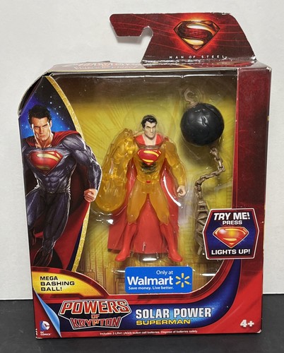 Superman Man of Steel Solar Power Superman 4" Action Figure Walmart ...