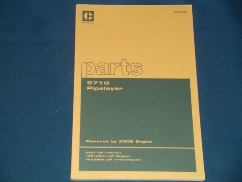 Cat Caterpillar 571G Pipelayer Pièces Livre Manuel S/N 5ZD1-UP | eBay