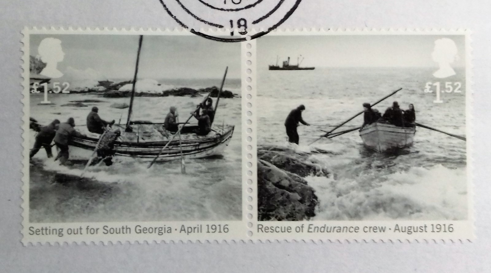 GB 2016 Commemorative Very fine used set of Ernest Shackleton Stamps on ...