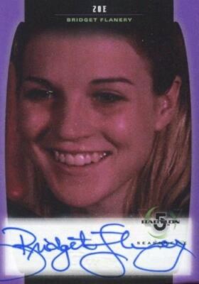Babylon 5 Season 5 Bridget Flanery as Zoe Autograph Card A09 | eBay