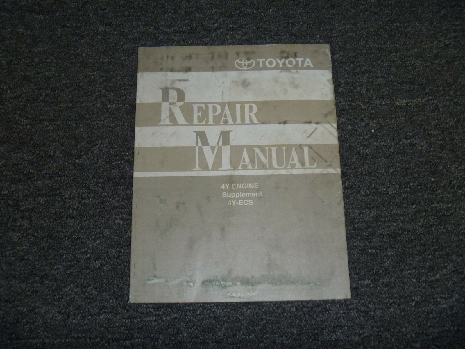 Toyota 4Y Engine Supplement 4Y-ECS Forklift Shop Service Repair Manual ...