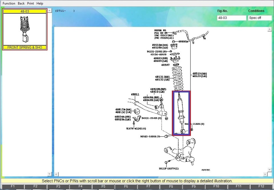 Genuine Lexus LX570 2008-2021 Front Shock Absorbers Set 48510-69355 x2 ...
