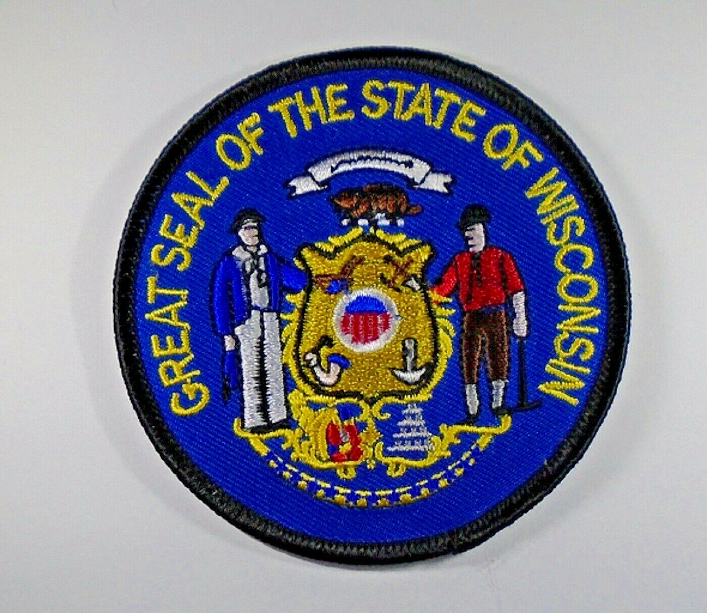 WISCONSIN STATE SEAL EMBROIDERED PATCH 3" - NEW | eBay