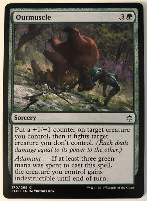 MTG Outmuscle Throne of Eldraine 170/269 Regular Common | eBay