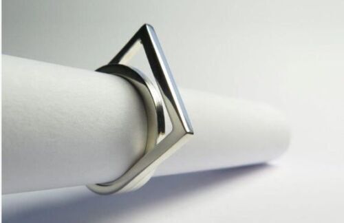 Gorgeous 925 Solid Sterling Silver Double Ring Design women's Jewelry ...