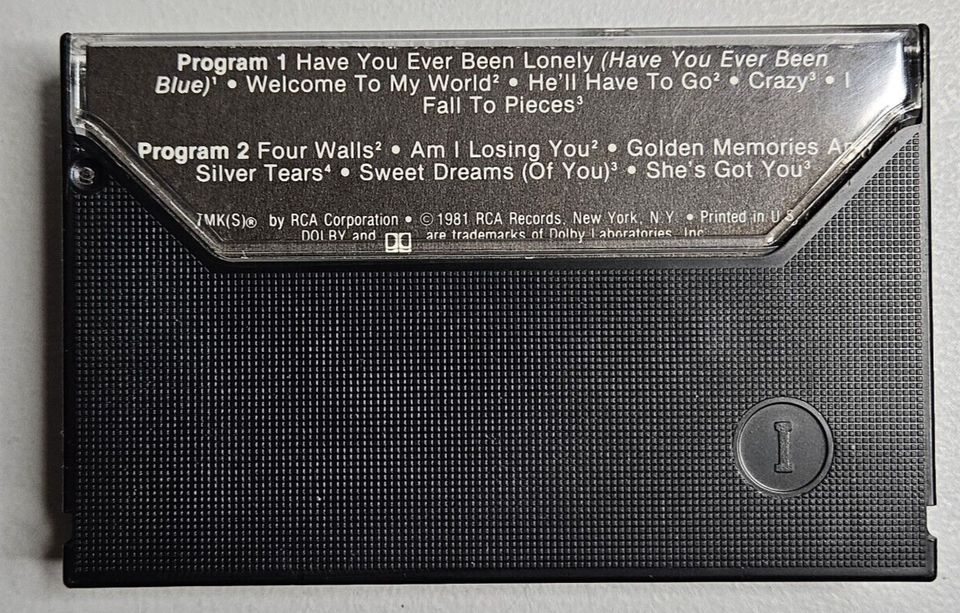 Jim Reeves Patsy Cline Greatest Hits Cassette 1981 RCA Crazy | eBay