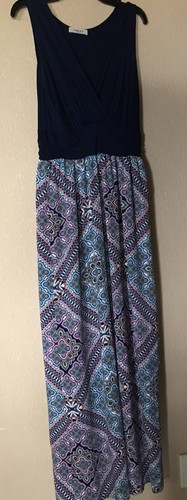 Gilli USA Women’s Size Medium Sleeveless Maxi Dress Colorful | eBay