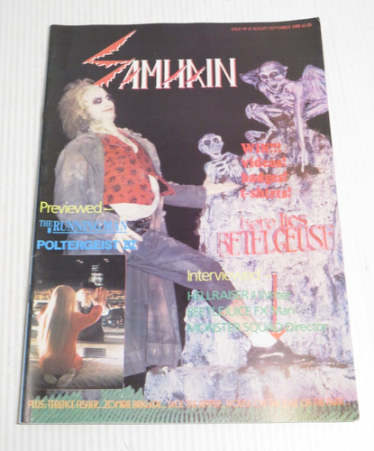 SAMHAIN #10 AUG/SEPT 1988 UK HORROR MAGAZINE BEETLEJUICE POLTERGEIST ...