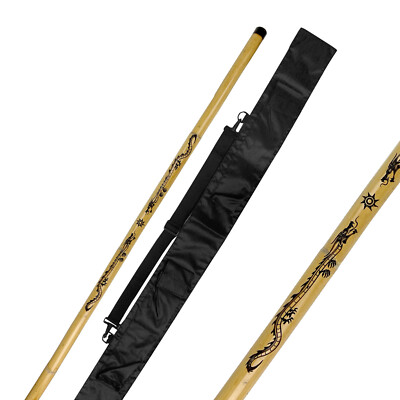 Bo Staff Rattan Skin On Carved Dagon Kung Fu Martial Arts 4 ft, 5 ft, 6 ...