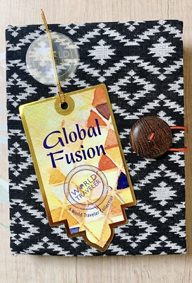 World Traveler Collection Linen Journal Lined Diary Gifttag Hardcover ...