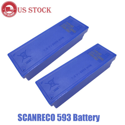 2 X Replacement for SCANRECO 593/592/590/960 7.2V 3300mAh Battery ...