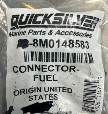 B67 Mercury 22-8M0148583 Superseded 22-8M0182334 Fuel Connector NEW | eBay
