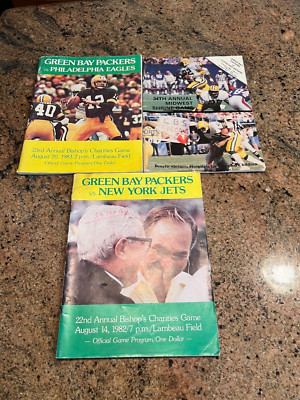 QTY=3 Vintage Green Bay Packers preseason football programs | eBay ...