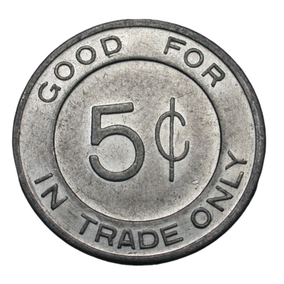 Rialto CA Tharp Motors Union Oil Gas & Labor G/F 5¢ In Trade Token | eBay